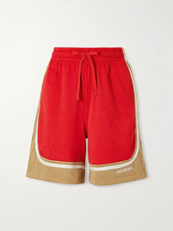 Aimé Leon Dore Mesh Athletic Shorts With Logo Embroidery
