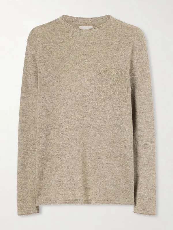 Aimé Leon Dore Long Sleeve Melange Knit Sweater