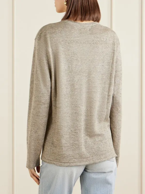 Aimé Leon Dore Long Sleeve Melange Knit Sweater
