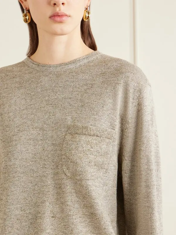 Aimé Leon Dore Long Sleeve Melange Knit Sweater
