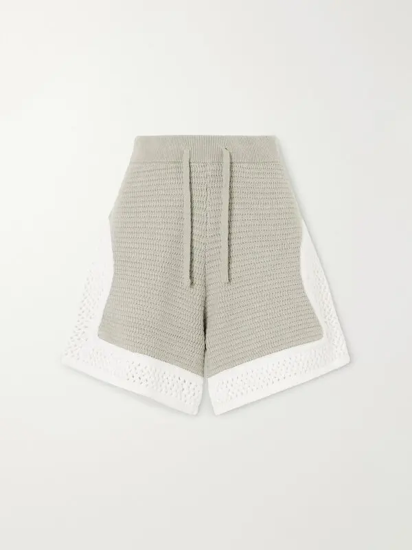 Aimé Leon Dore Crocheted Cotton Shorts
