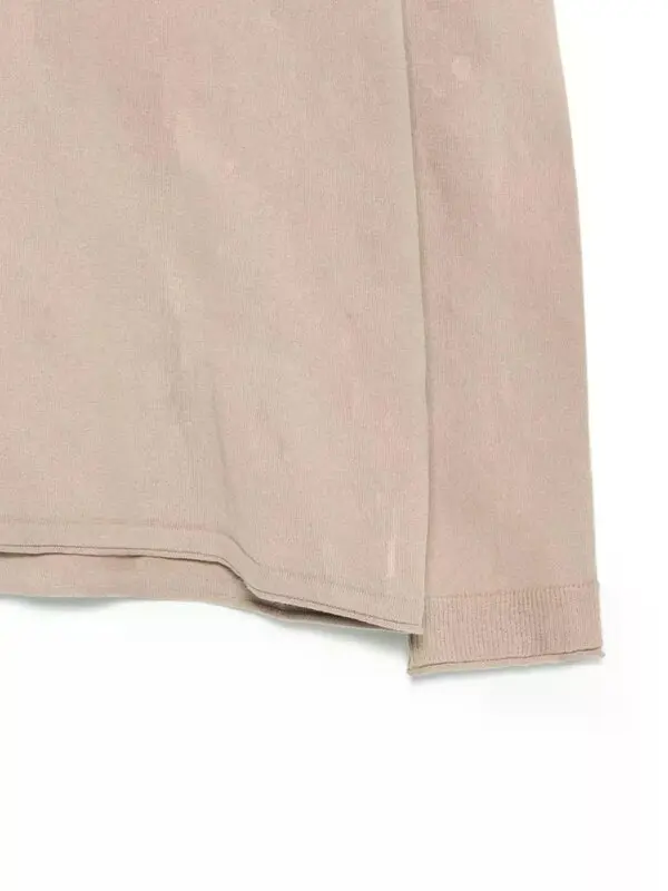 Stone Island Logo Patch Crew Neck Sweater - Neutrals