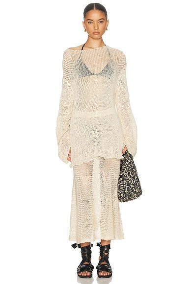 Khaite Davet Crochet Top