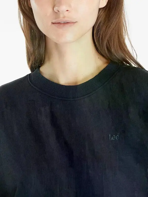 LEEM Embroidered Logo Crew Neck Sweatshirt