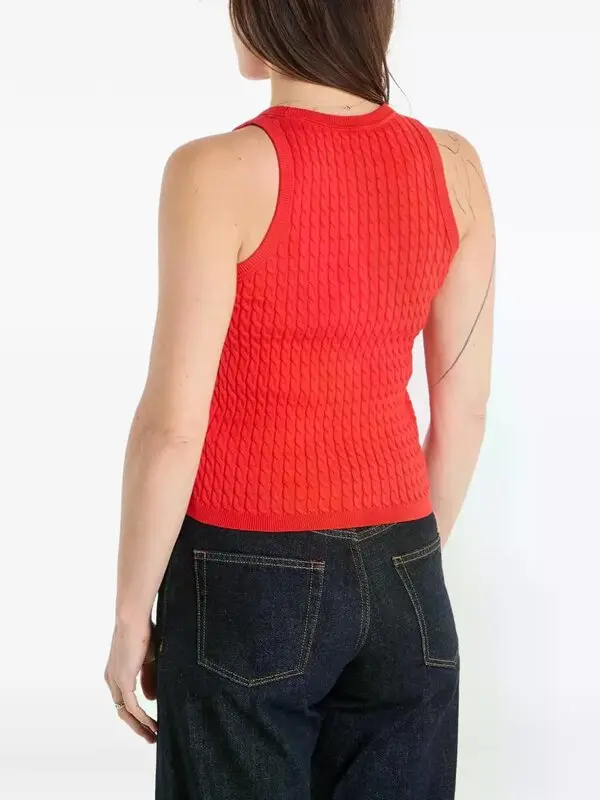 Tommy Hilfiger Cable-knit Sleeveless Vest
