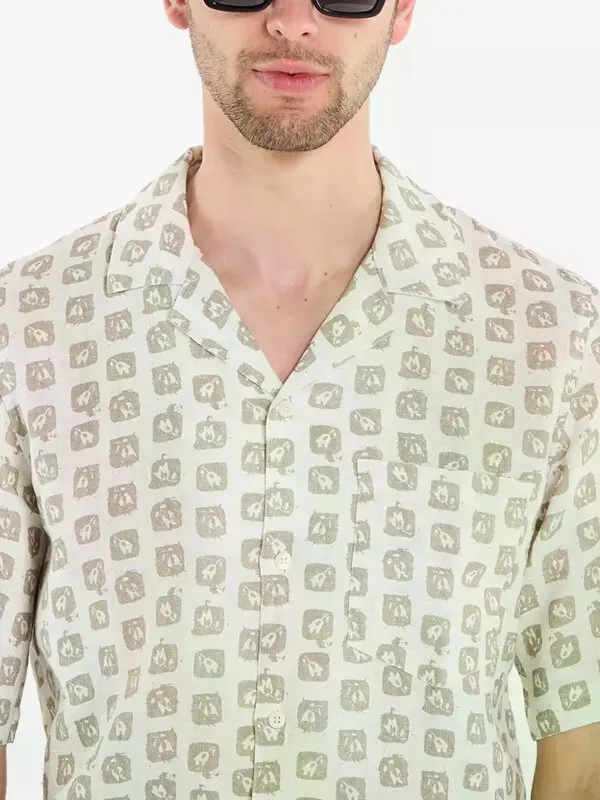 SAMSOE SAMSOE Oscar Ap Print Short-sleeve Shirt