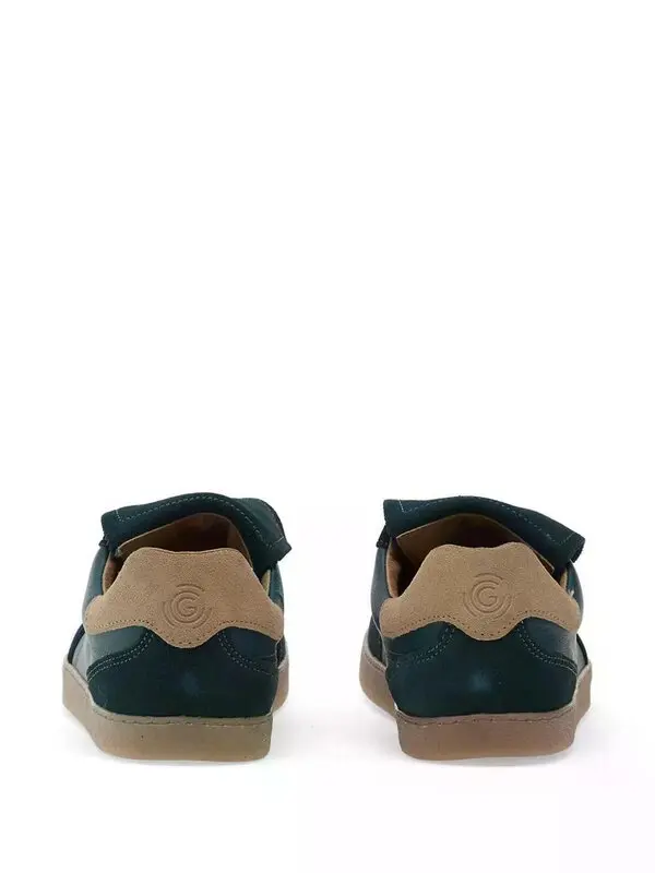 GROUNDS Panelled Suede Trim Sneakers
