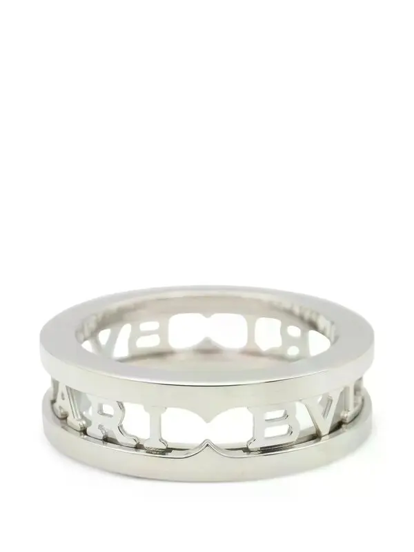 BVLGARI B.zero1 Open Logo Spiral Ring - Silver