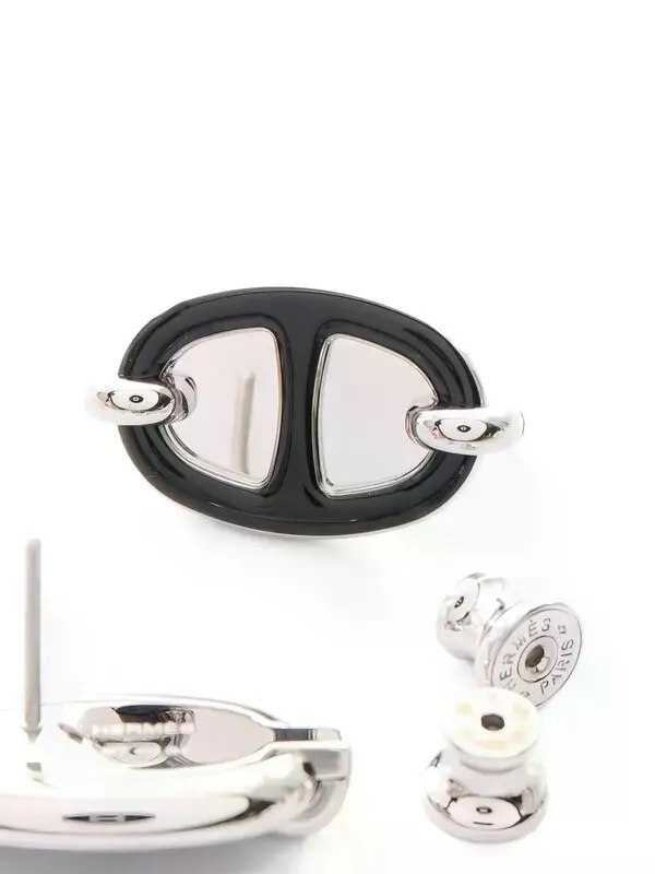 Hermès Tone Maillon Motif Earrings