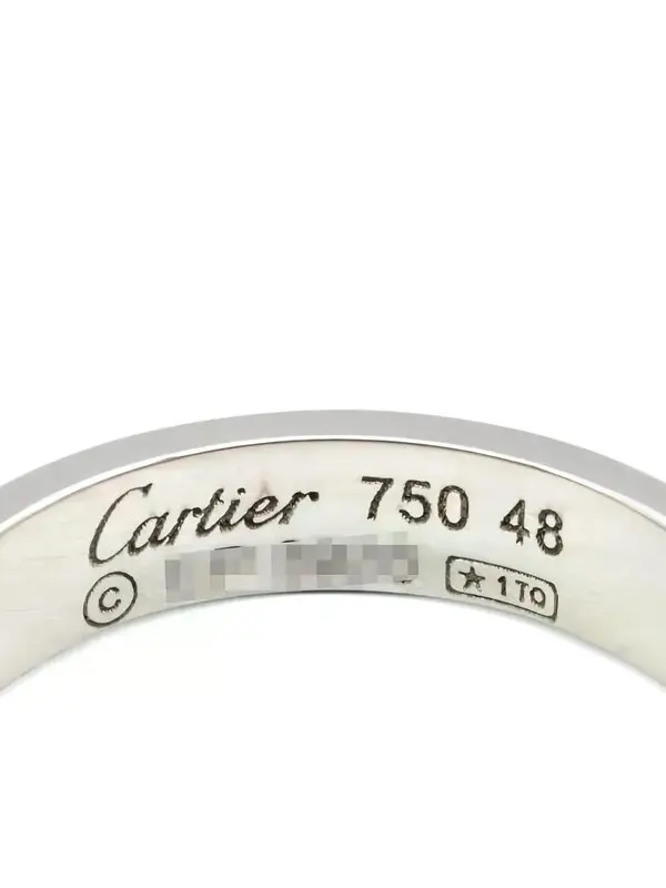 Cartier 18k White Gold Love Ring - Silver