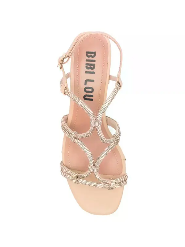 BIBI LOU Crystal-embellished Caged Sandals