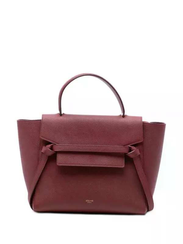 Celine 2018 Grained Calfskin Belt Bag - Red