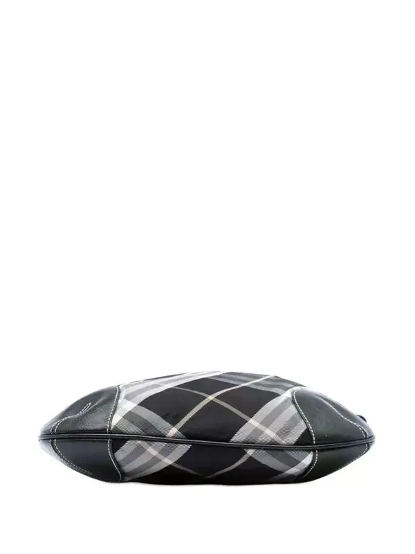 Burberry Nova Check Canvas Hobo Bag