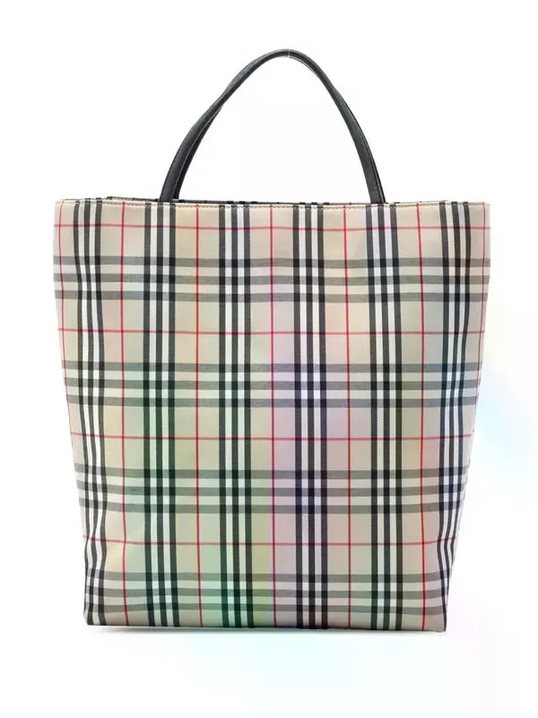 Burberry House Check Canvas Tote Bag - Neutrals