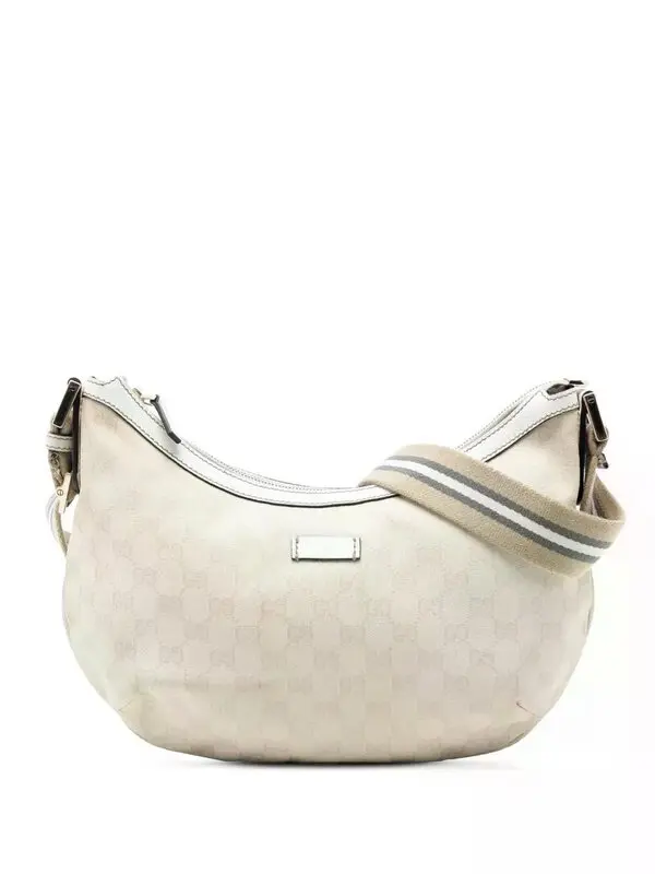 Gucci Gg Canvas Web Crossbody Bag - Neutrals