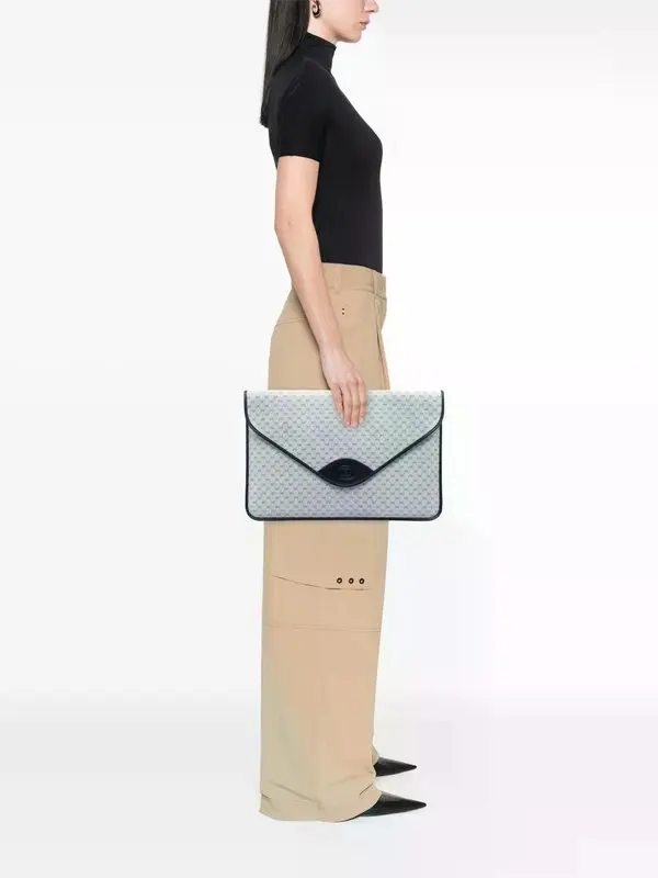 Gucci 20th Century Micro Gg Supreme Clutch Bag - Grey