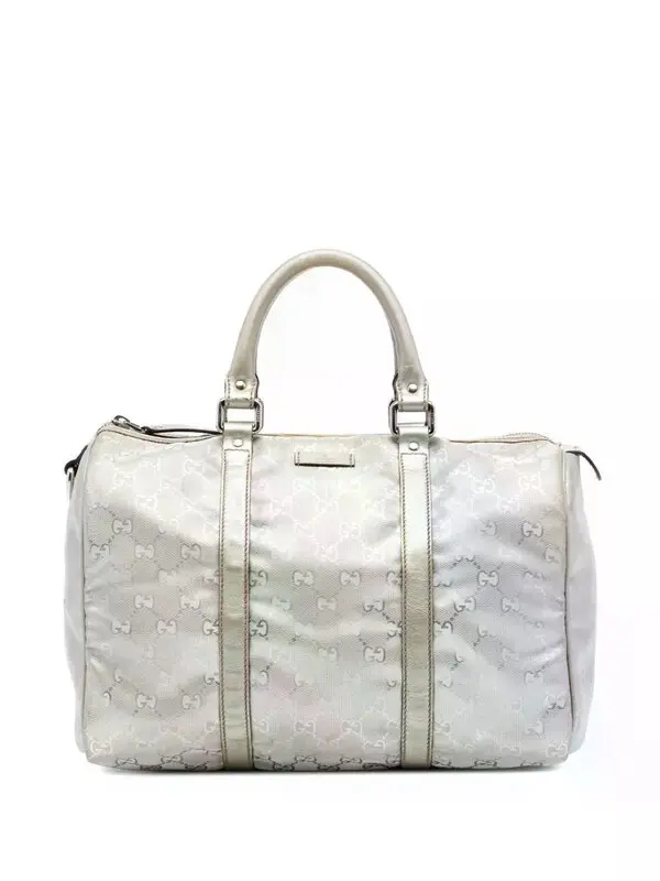 Gucci Medium Boston Bag - Silver
