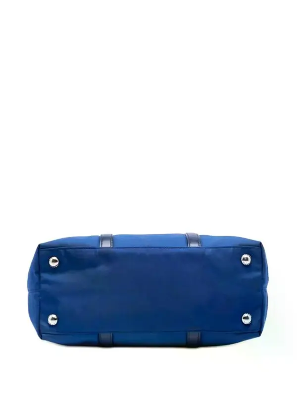 Prada Vitello Trimmed Tessuto Satchel
