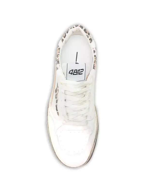 4B12 Olimpia Leopard Print Sneakers