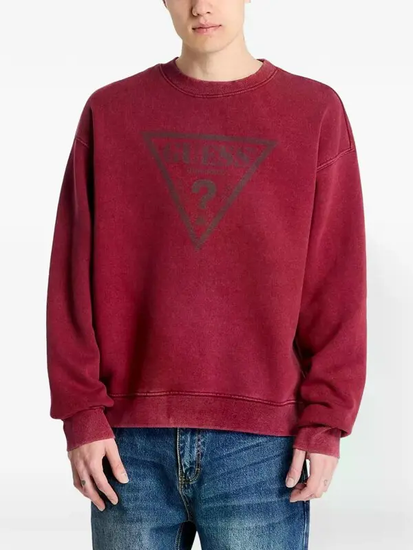 Guess Logo-print Sweatshirt - Red