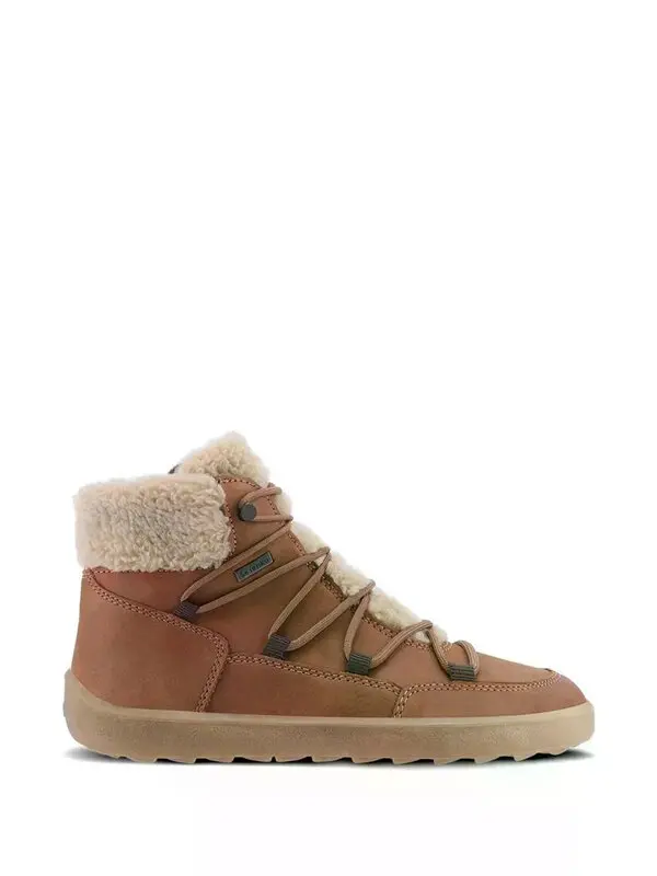 Be Lenka Shearling Trim Lace-up Boots