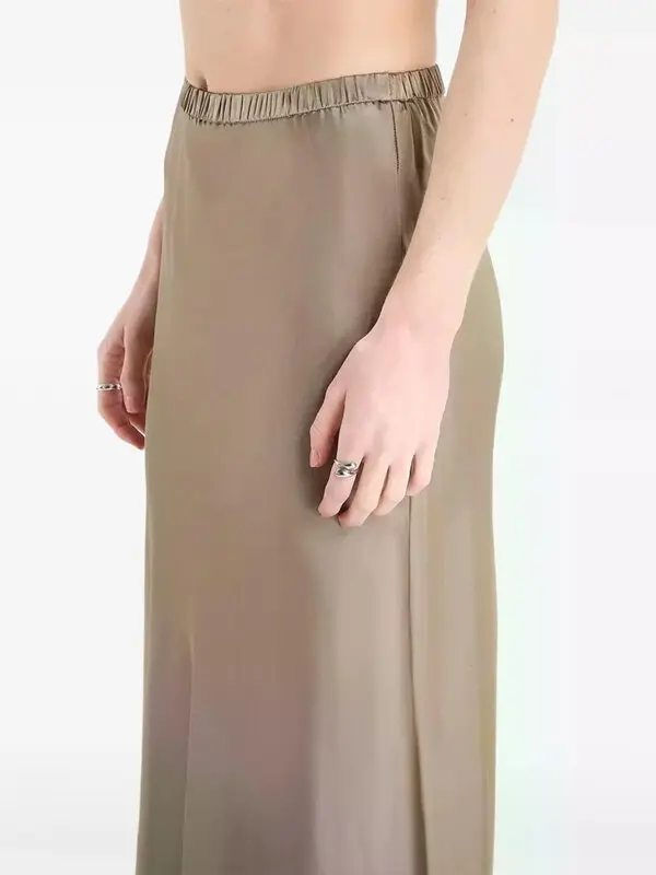 SAMSOE SAMSOE Elasticated Waist Midi Skirt - Neutrals
