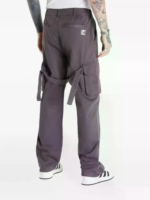KARL KANI Strap Detail Cargo Trousers