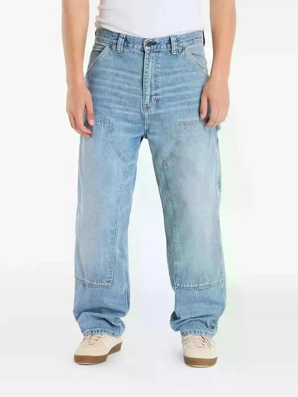 Carhartt Work In Progress Og Double Knee Jeans In Faded Wash - Blue
