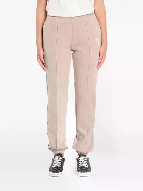 Guess Logo Print Track Pants - Neutrals