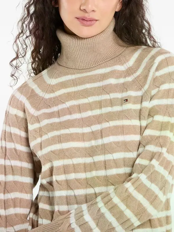 Tommy Hilfiger Cable-knit Striped Sweater