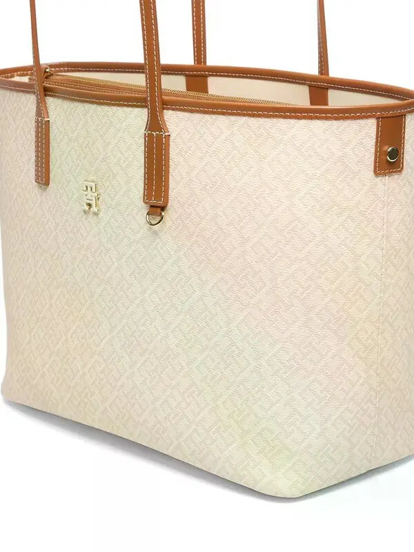 Tommy Hilfiger Monogram-pattern Tote Bag - Neutrals