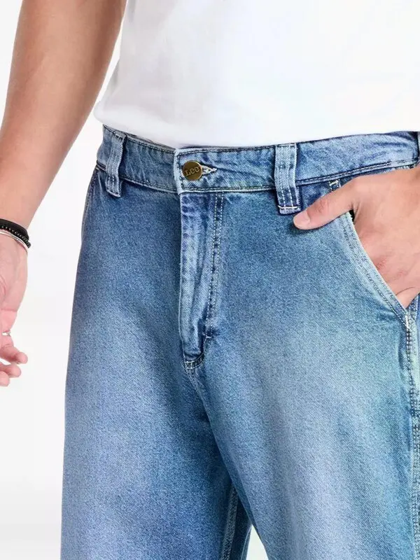 LEEM Faded Wash Hammer-loop Jeans - Blue