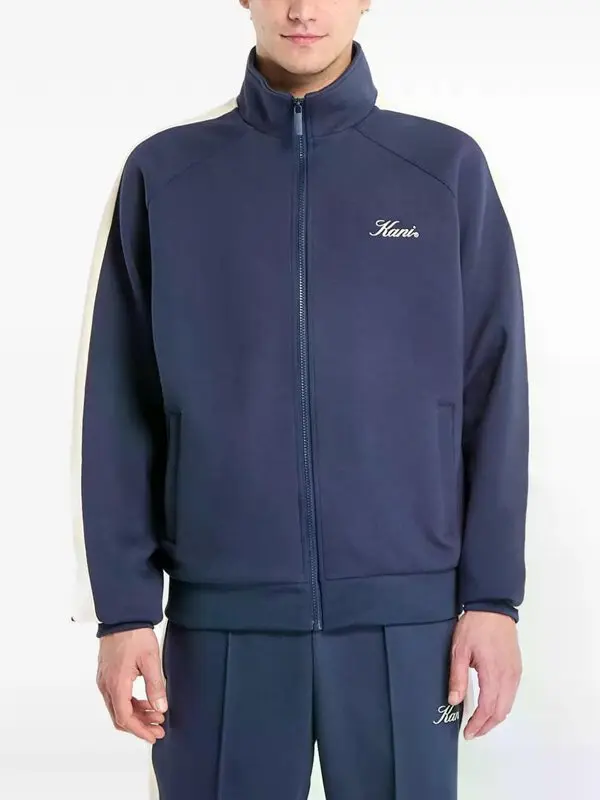 KARL KANI Side-stripe Logo-embroidered Sweatshirt