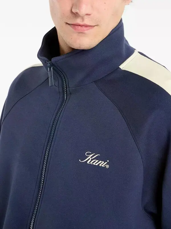 KARL KANI Side-stripe Logo-embroidered Sweatshirt
