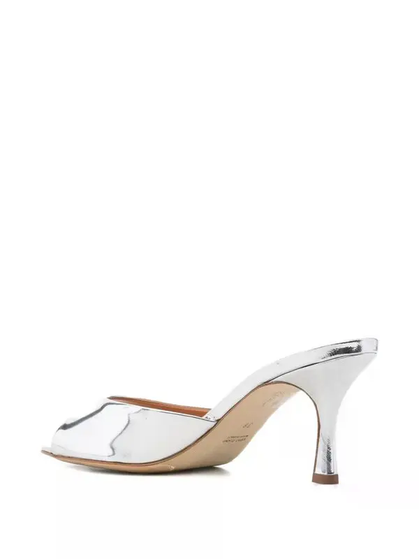 THE SELLER Metallic Open-toe Mules