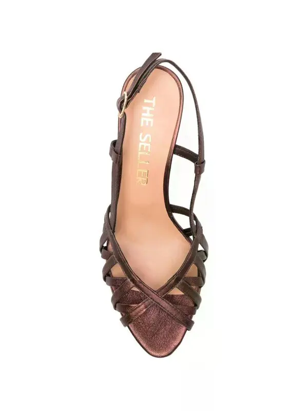 THE SELLER Metallic Cage-style Pumps