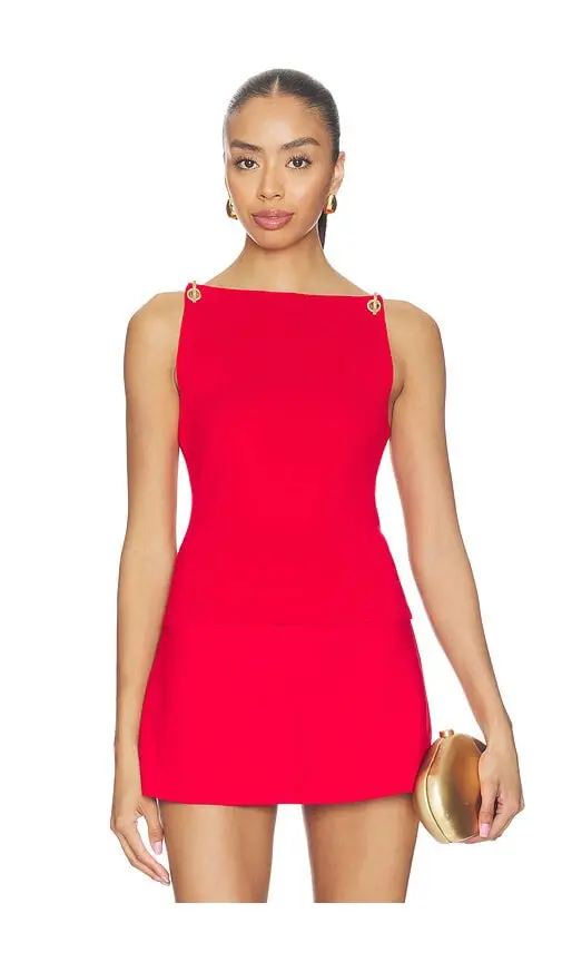 Cult Gaia Georgette Top - Red