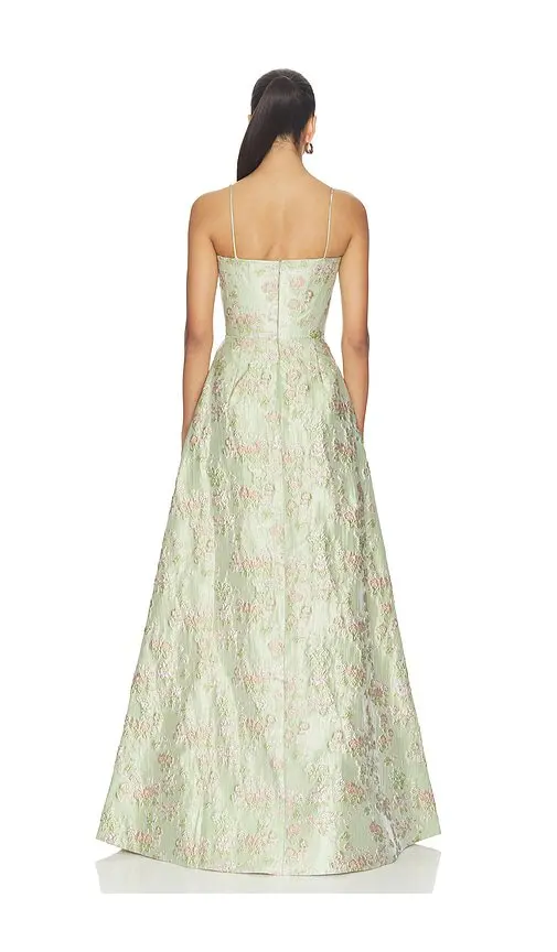 SAU LEE Andrea Brocade Gown