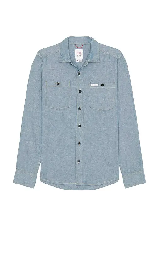 TOPO DESIGNS Utility Chambray Shirt In . Also
