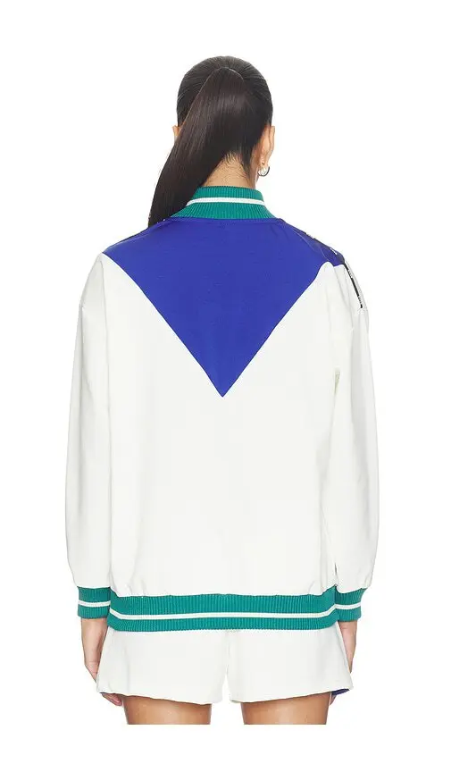 Gcds Color Block Track Jacket - White