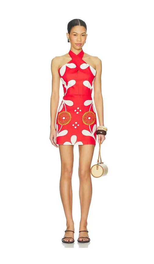 CALA DE LA CRUZ Veneta Dress - Red