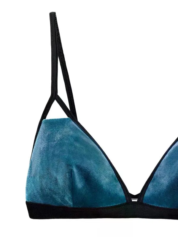 UNDRESS CODE Velvet Bra - Blue