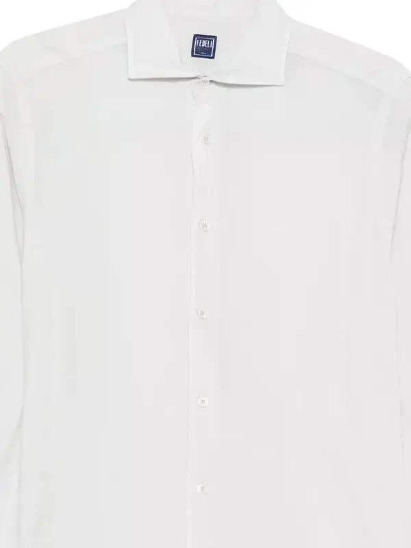 Fedeli Sean Spread-collar Shirt - Grey