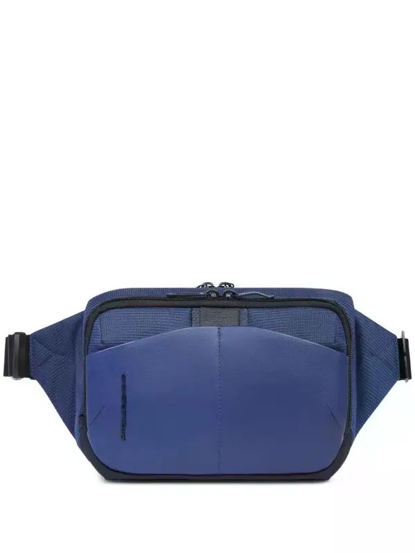 PIQUADRO Mesh Belt Bag With Logo Lettering