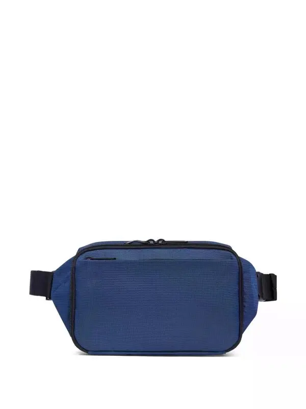 PIQUADRO Mesh Belt Bag With Logo Lettering
