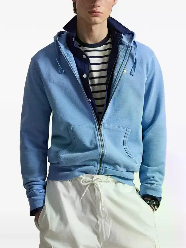 Polo Ralph Lauren Zip-up Cotton Hoodie - Blue