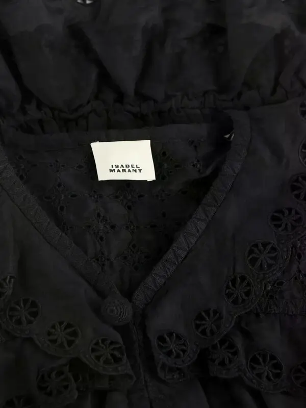 Isabel Marant Étoile Broderie Anglaise Ruffled Blouse