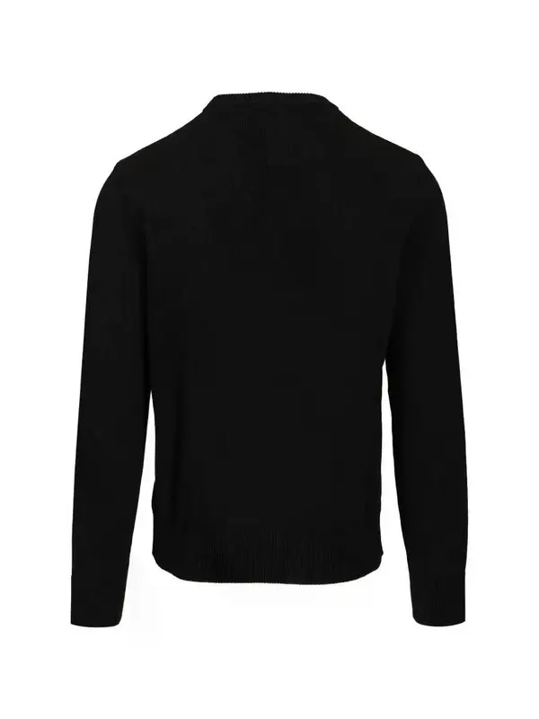 Emporio Armani Embroidered Logo Crew Neck Sweater