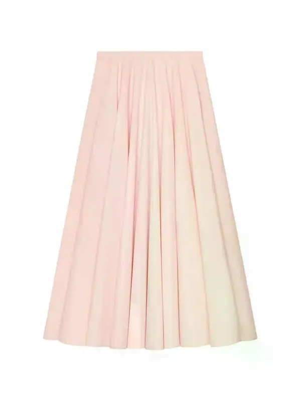 Givenchy Pleated Cotton Drawstring Skirt