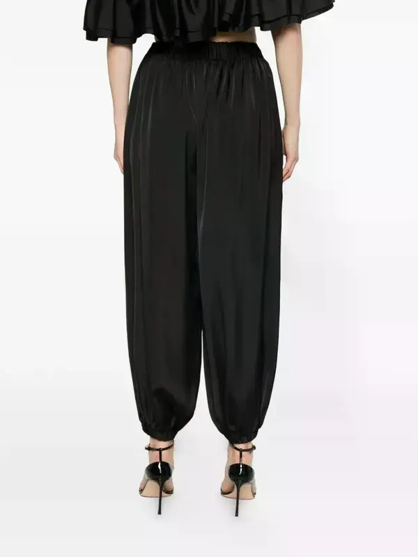 PARLOR Satin Finish Elasticated Cuff Trousers